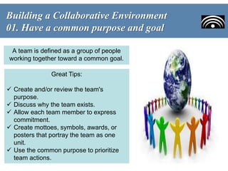 Building a collaborative team environment | PPTX