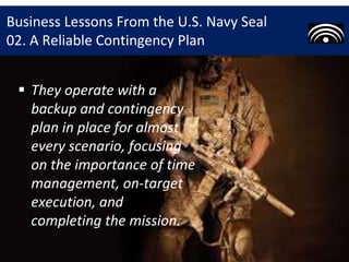 Business Lessons From the U.S. Navy Seal | PPTX