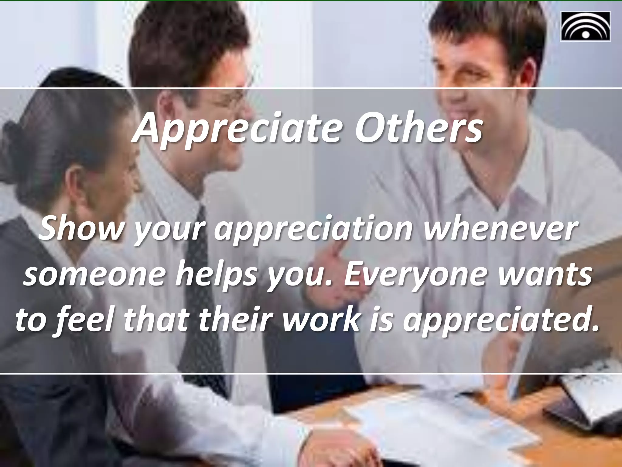 How to build good work relationships | PPTX