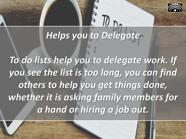The Benefits of To-Do Lists | PPTX