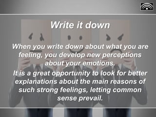 Ways to Better Deal With Our Emotions | PPT