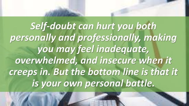 Strategies to Overcome Self-Doubt at Work | PPTX