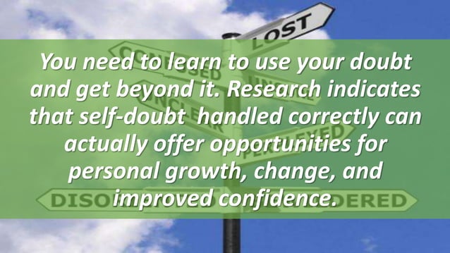 Strategies to Overcome Self-Doubt at Work | PPTX