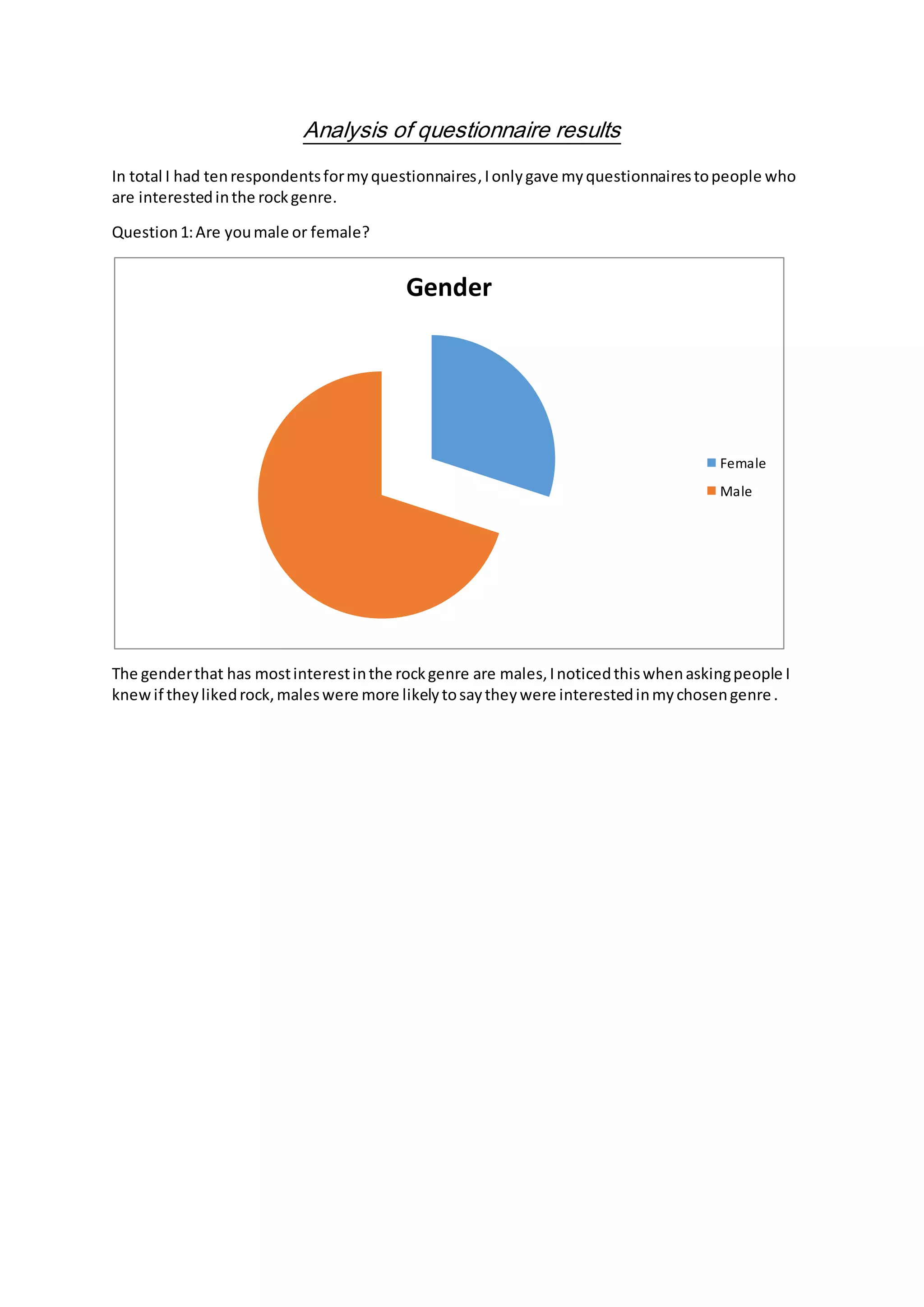 Task 6 analysis of questionnaire results | PDF
