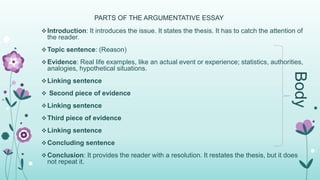 Task 6 argumentative essay arias p | PPT