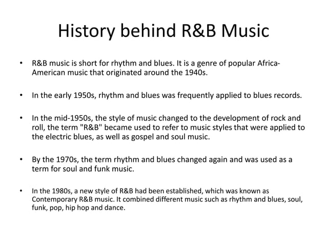 Task 6 music history | PPT