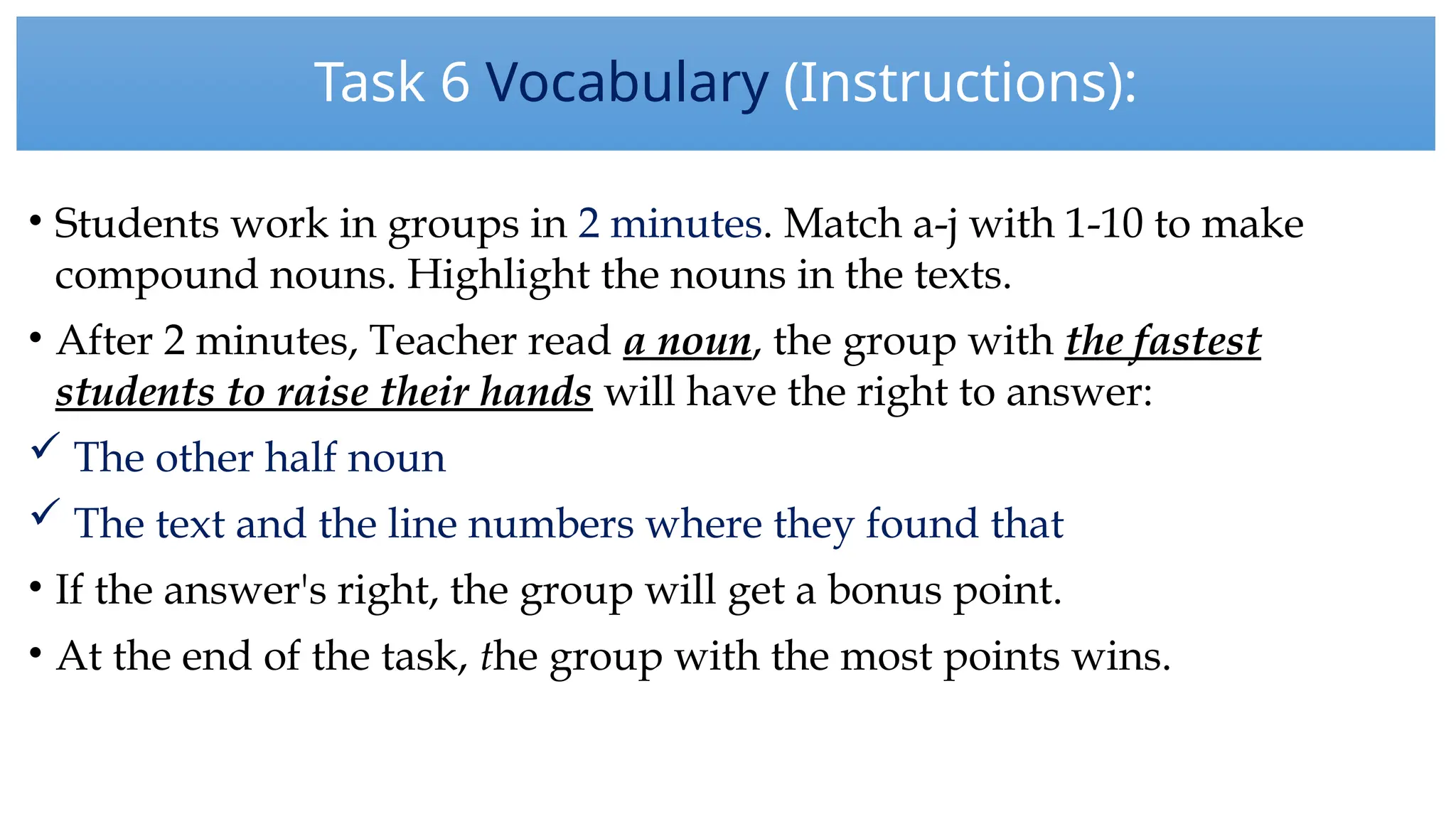 Task 6 Vocabulary Fg Instructions Pptx
