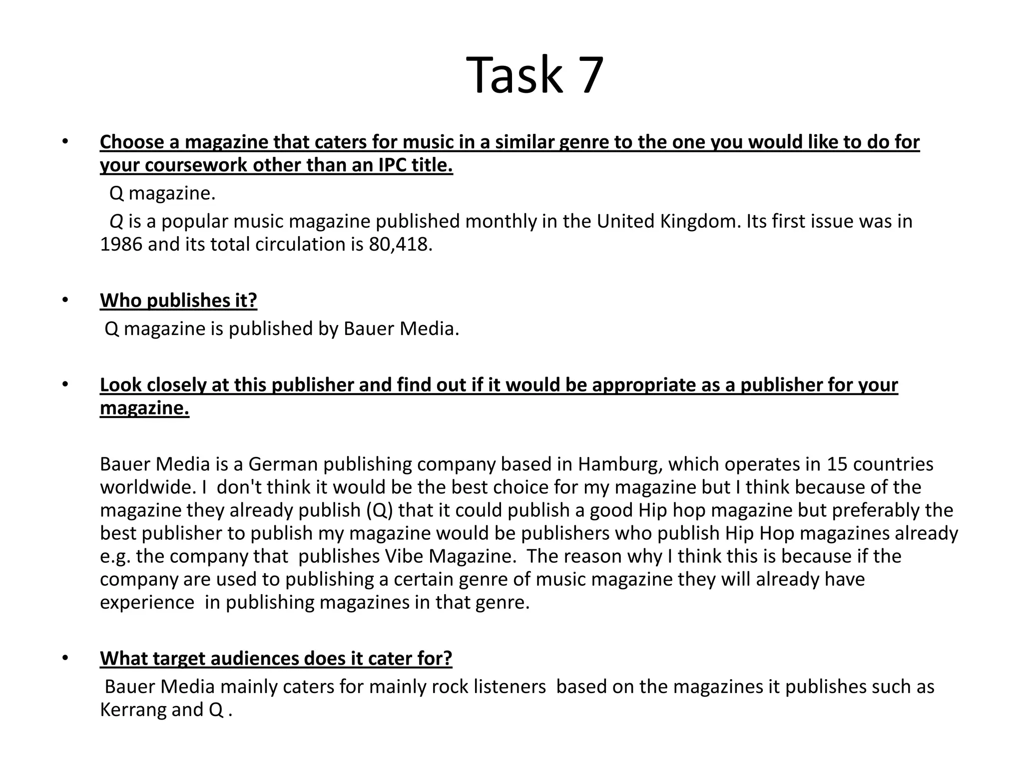 Task 7 | PPT