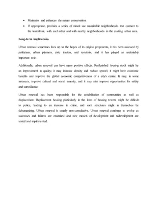 Task 7-urban renewal | PDF
