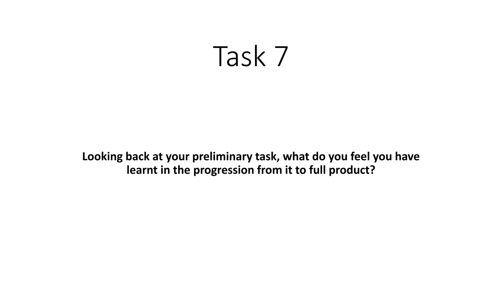 Task 7 | PPT