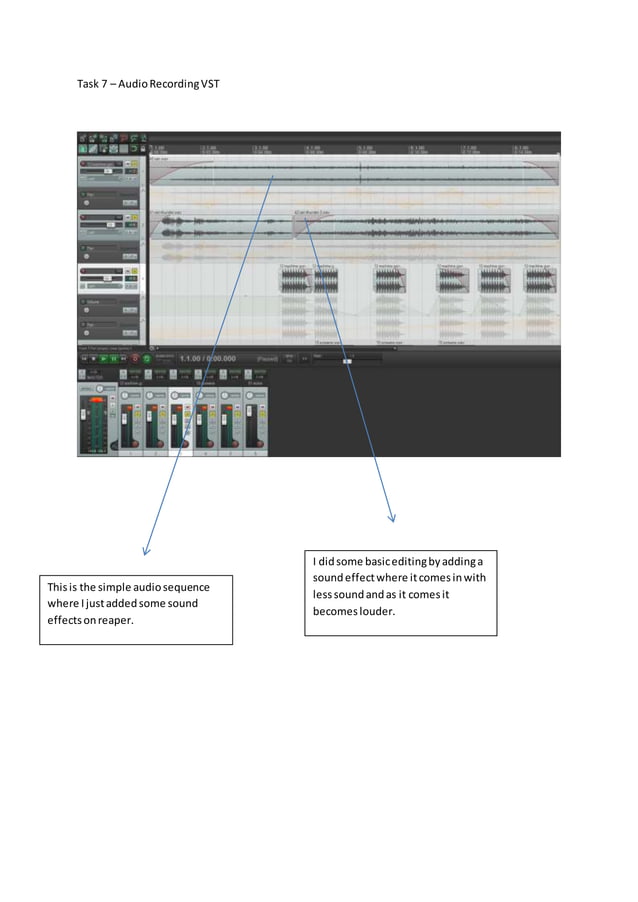 Task 7 sound sequence | DOCX | Audio Production | Content Production
