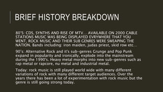 Task 7 the history of rock music | PPTX | Rock Music | Music