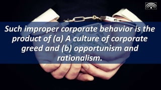 Dealing with Corporate Misconduct | PPTX