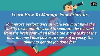 Strategies to Improve your Performance at Work | PPTX