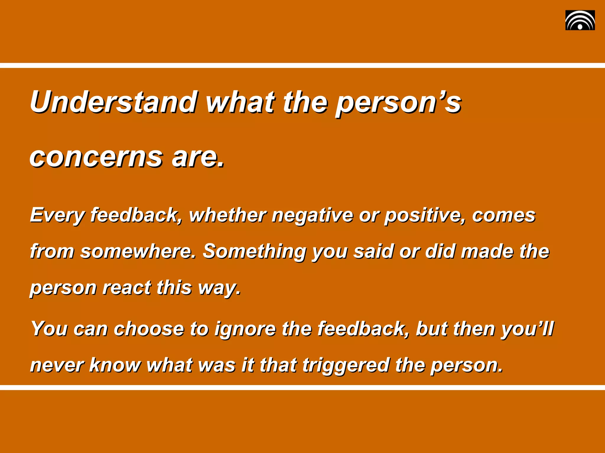 Ways to Deal with Negative Feedback | PPT