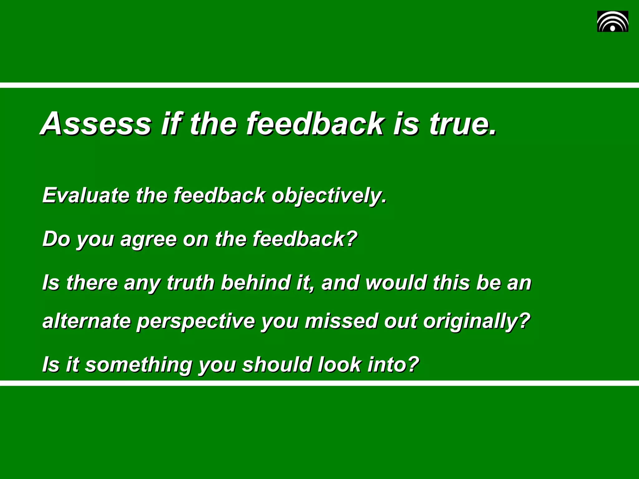 Ways to Deal with Negative Feedback | PPT | Email | Internet
