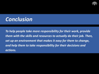 Responsibility At Work