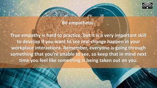 Strategies to Improve your Relationships at Work | PPT