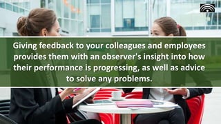 05 Strategies for Giving a Productive Feedback | PPT