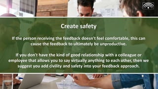 05 Strategies for Giving a Productive Feedback | PPT