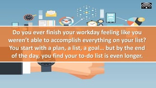 05 Strategies to Increase your Productivity at Work | PPTX