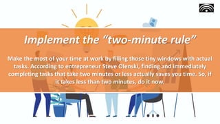05 Strategies to Increase your Productivity at Work | PPTX