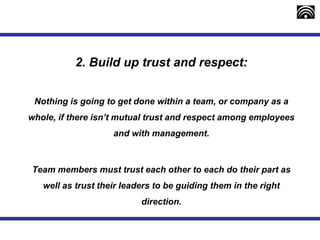 Simple Strategies to Improve Teamwork | PPT