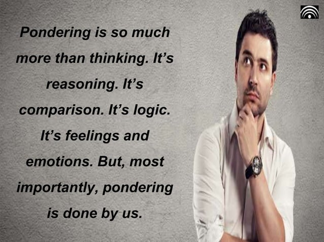 How to Ponder at Work | PPT