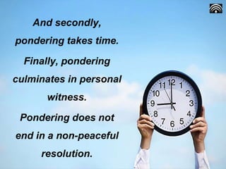 How to Ponder at Work | PPT