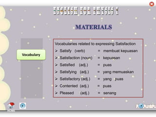 Expressing of Satisfaction and Dissatisfaction | PPTX