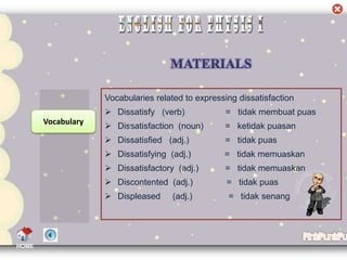 Expressing of Satisfaction and Dissatisfaction | PPTX