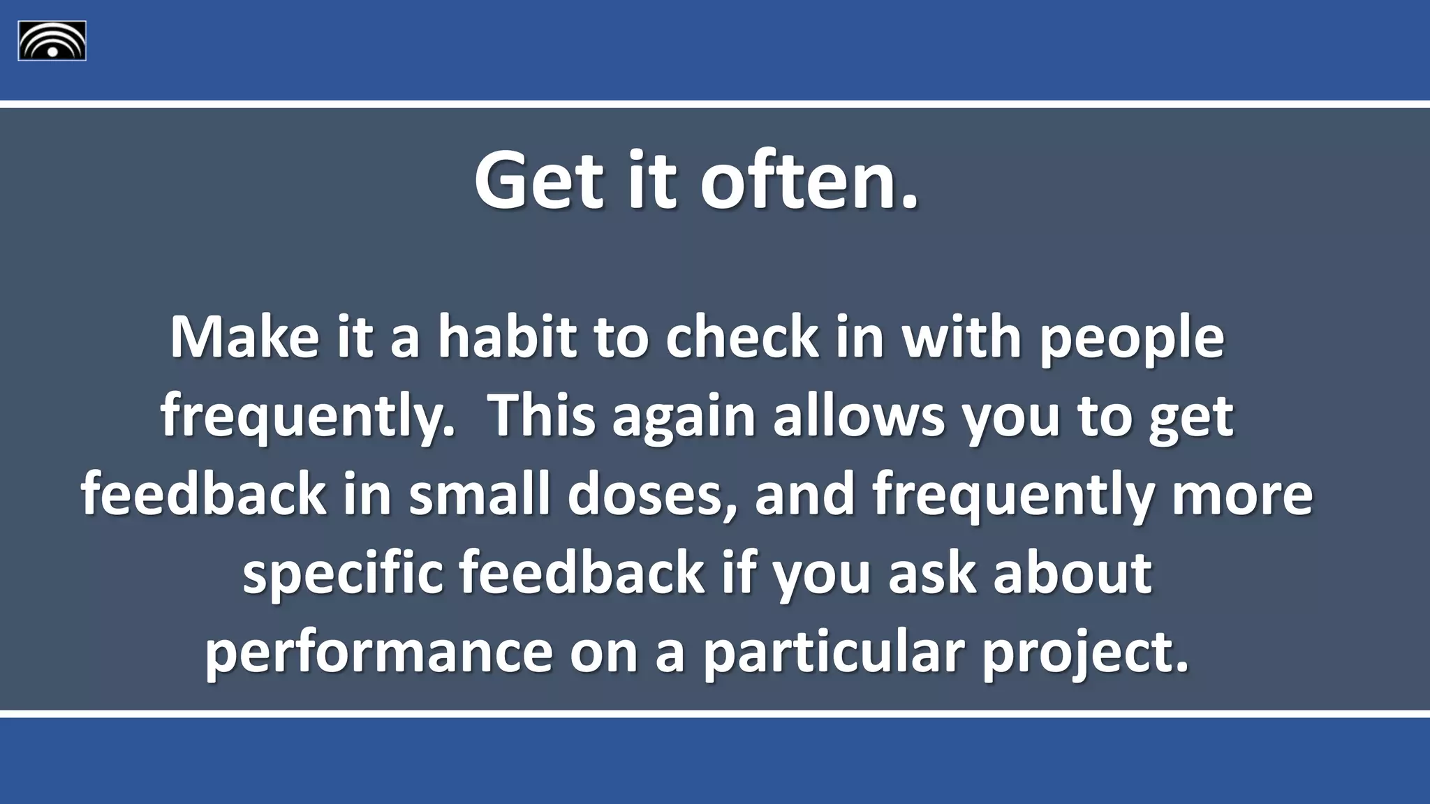 Tips on accepting feedback | PPTX