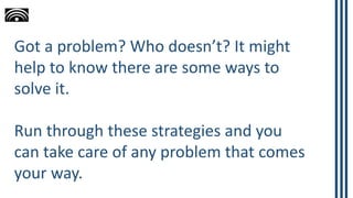 Ways to solve problems! | PPT