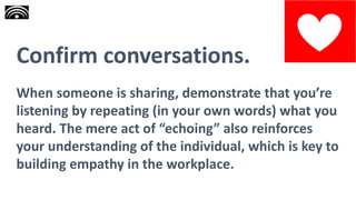 How to Develop Empathy in the Workplace! | PPTX