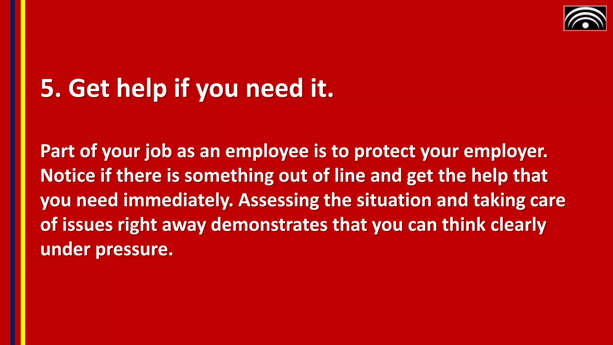 Handle pressure at work | PPTX