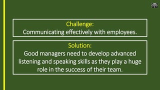03 Management Challenges and how to overcome them | PPT