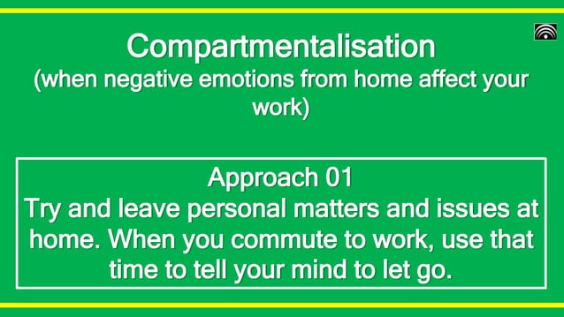 Managing your emotions at work 01 | PPT