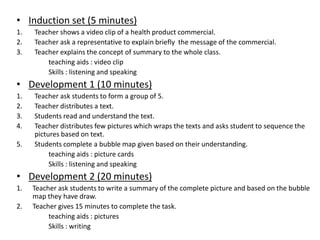 Task 8 lesson plan Secondary Level | PPT