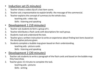 Task 8 lesson plan Primary School Students | PPTX | Primary Education ...