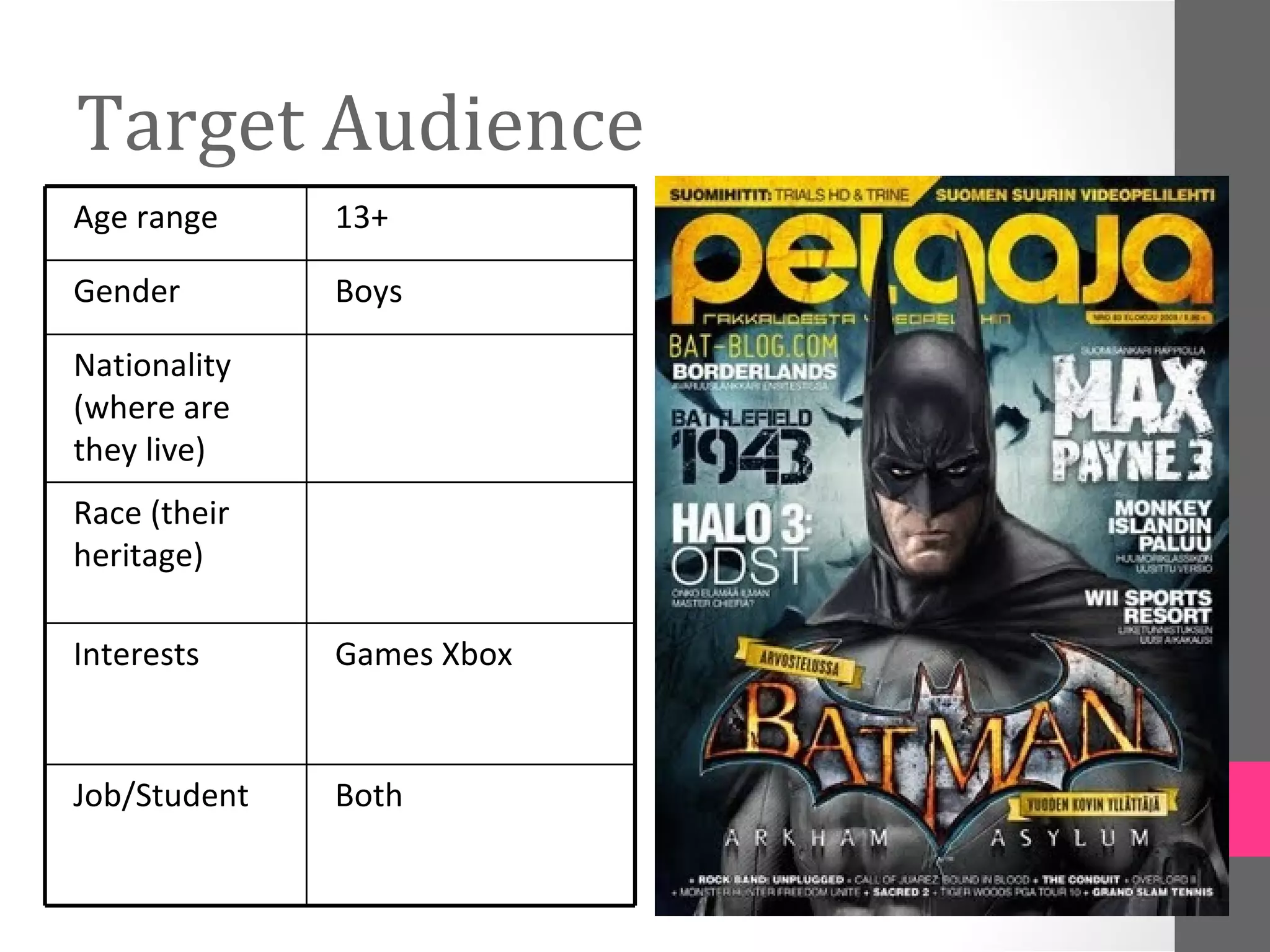 Task 8 target audience magazines | PPT | Healthy Living