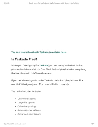 Taskade review | PDF