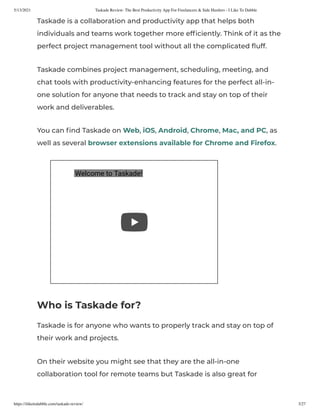 Taskade review | PDF