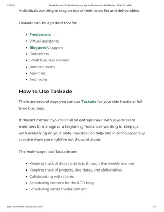 Taskade review | PDF