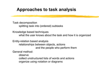 Task analysis | PPT