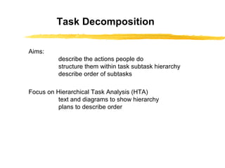Task analysis | PPT