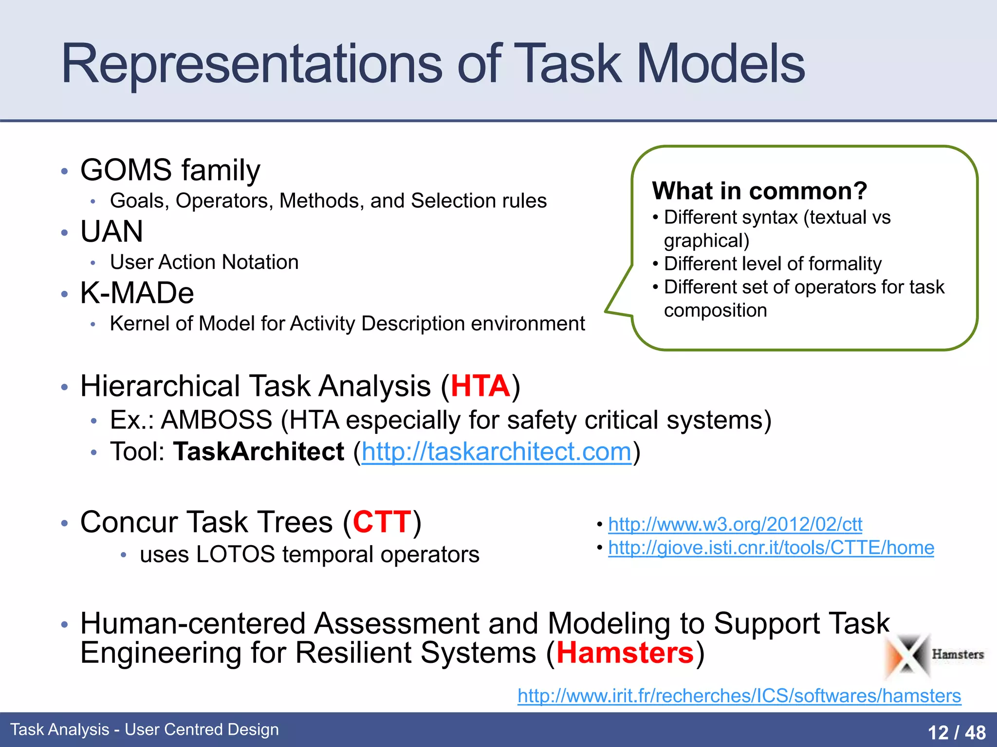 Task analysis | PPTX
