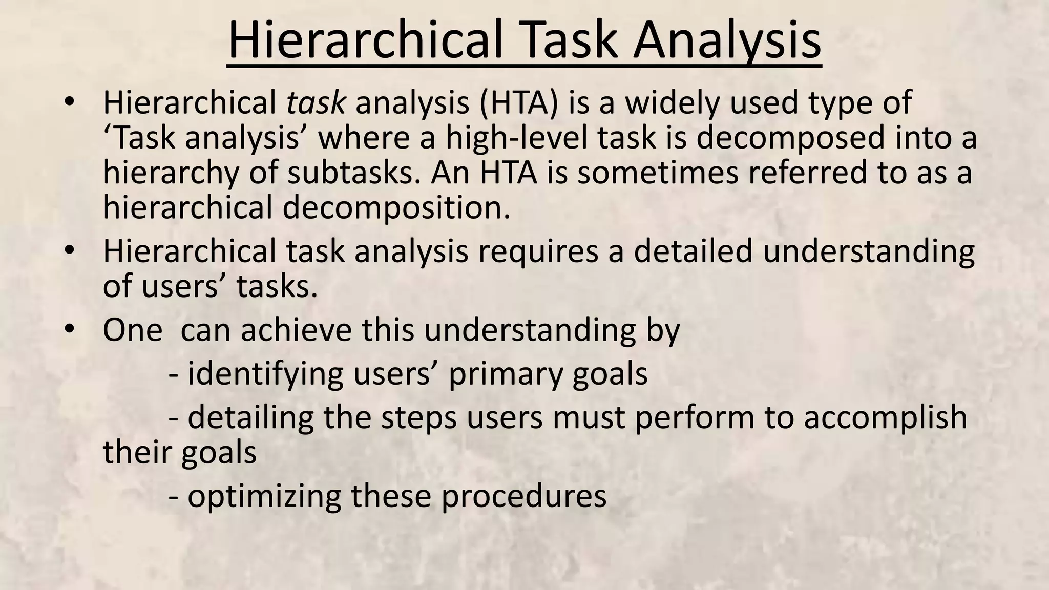 Task analysis | PPTX