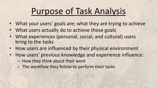 Task analysis | PPTX