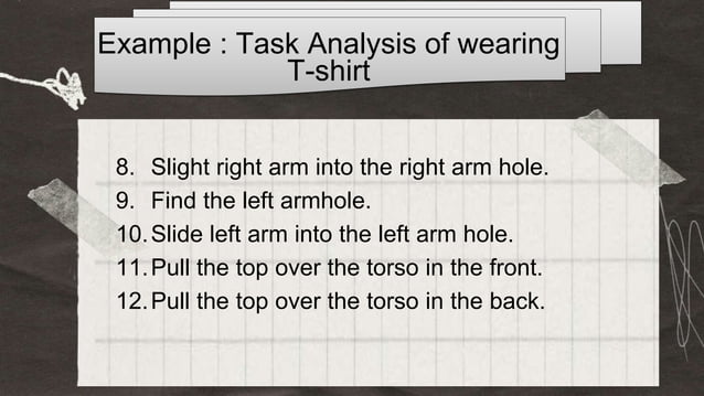 task analysis and chaining new (1 hr) [Autosaved].pptx | Homework and ...