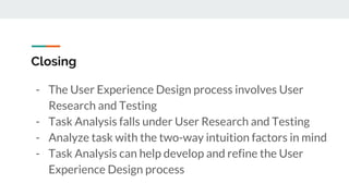 Task Analysis and Intuition Factors in Human-computer Interaction | PDF